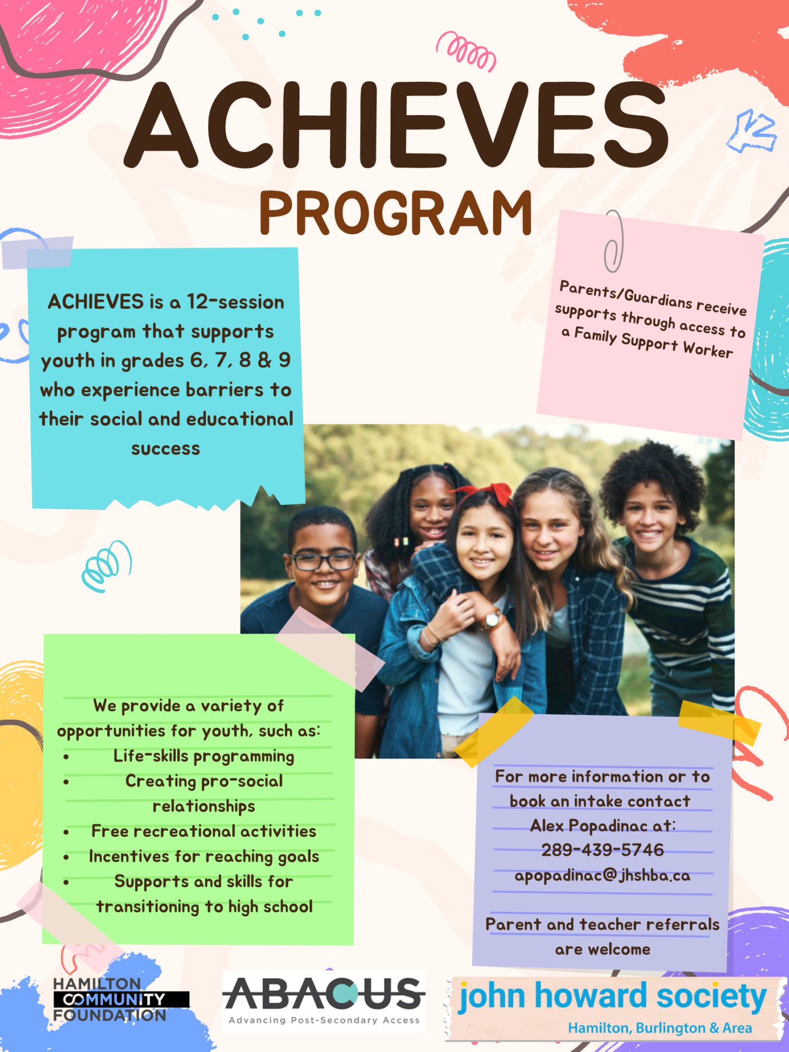 Youth Programs - John Howard Society of Hamilton, Burlington & Area